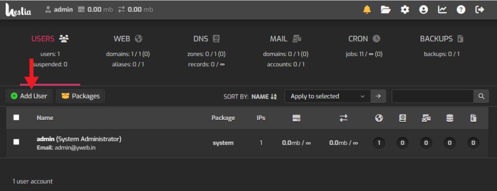 How To Add User Account In Hestia Control Panel (HestiaCP)? – ZolaHost