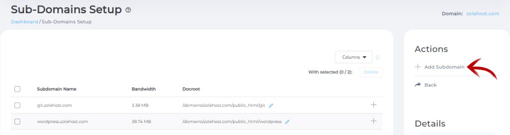 How To Create Subdomain In Directadmin Zolahost